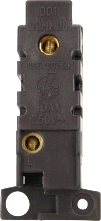 Click MiniGrid Brushed Stainless 1 Way 10AX Retractive Ingot Switch ...