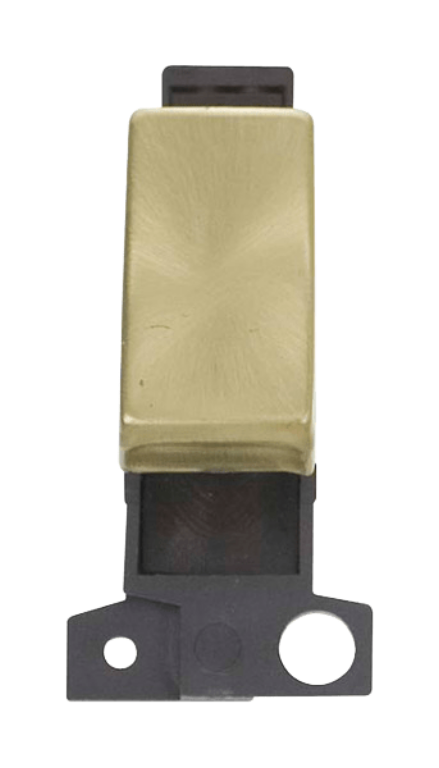 Click MiniGrid Satin Brass 10A 3 Position Retractive Ingot Switch ...