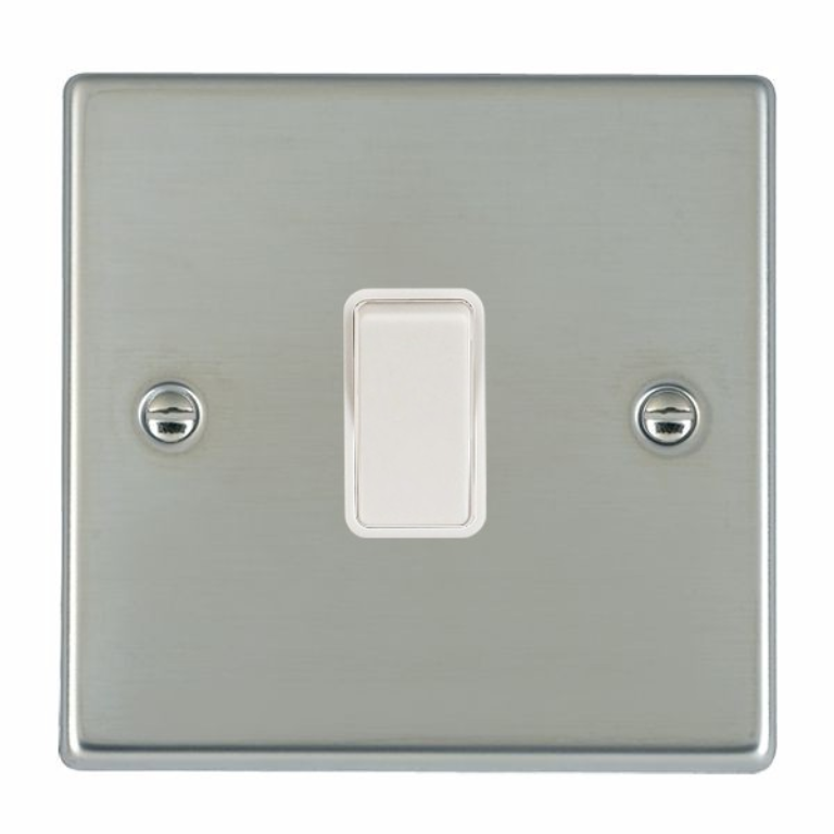 Hamilton Hartland Bright Steel 1 Gang 10AX Push To Make Retractive ...