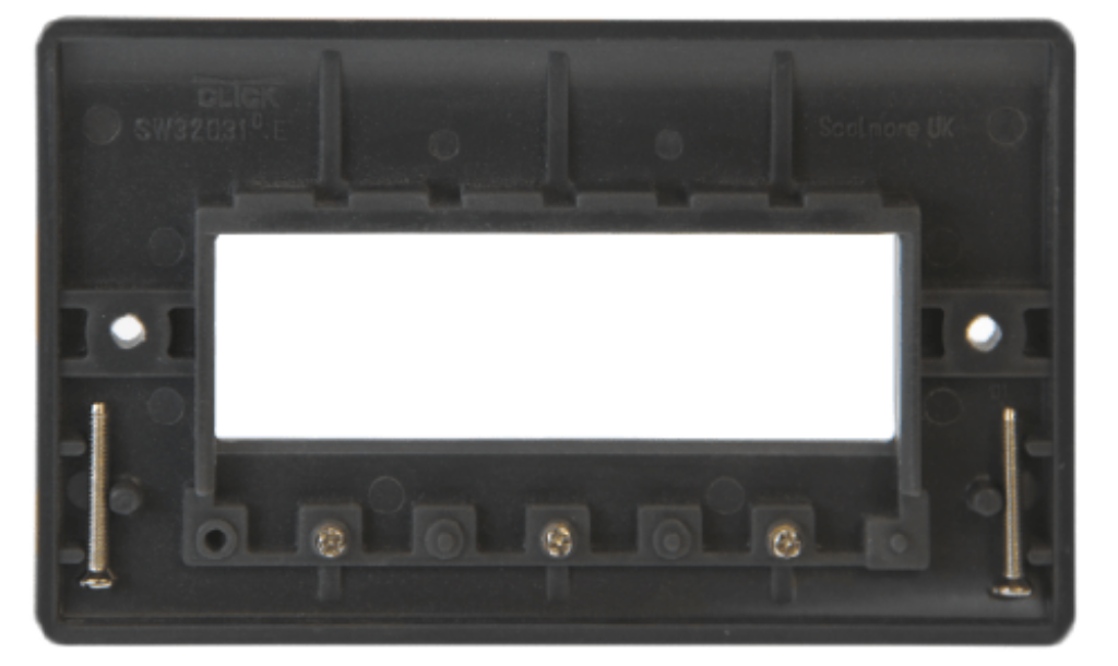 Click Part M Anthracite Grey Double Plate 6 In-Line Aperture Module ...