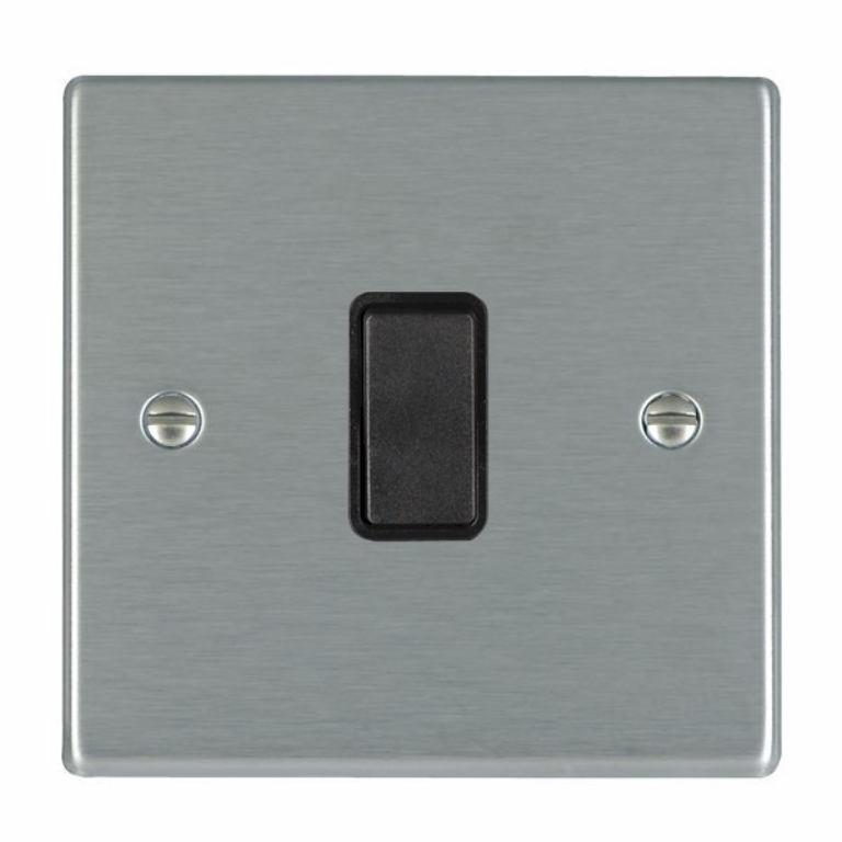 Hamilton Hartland Satin Steel 1 Gang 10AX Push To Make Retractive ...