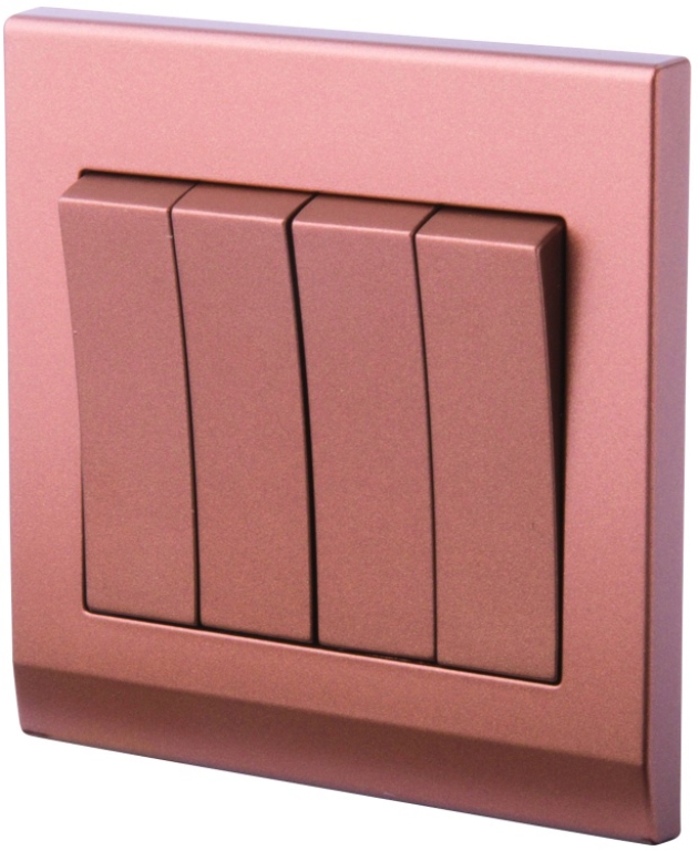 Retrotouch Simplicity Bronze 4 Gang 2 Way Mechanical Light Switch | UKES