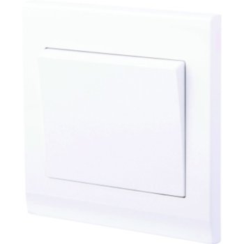 Retrotouch Simplicity White 1 Gang 2 Way Retractive Light Switch | UKES