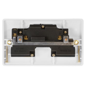 Click Curva 13A 2 Gang Switched Socket | UKES