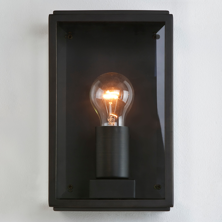 Astro Homefield 160 Black Outdoor Wall Light | UKES