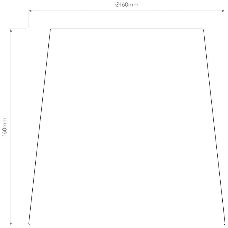 Astro Cone 160 White Fabric Shade | UKES