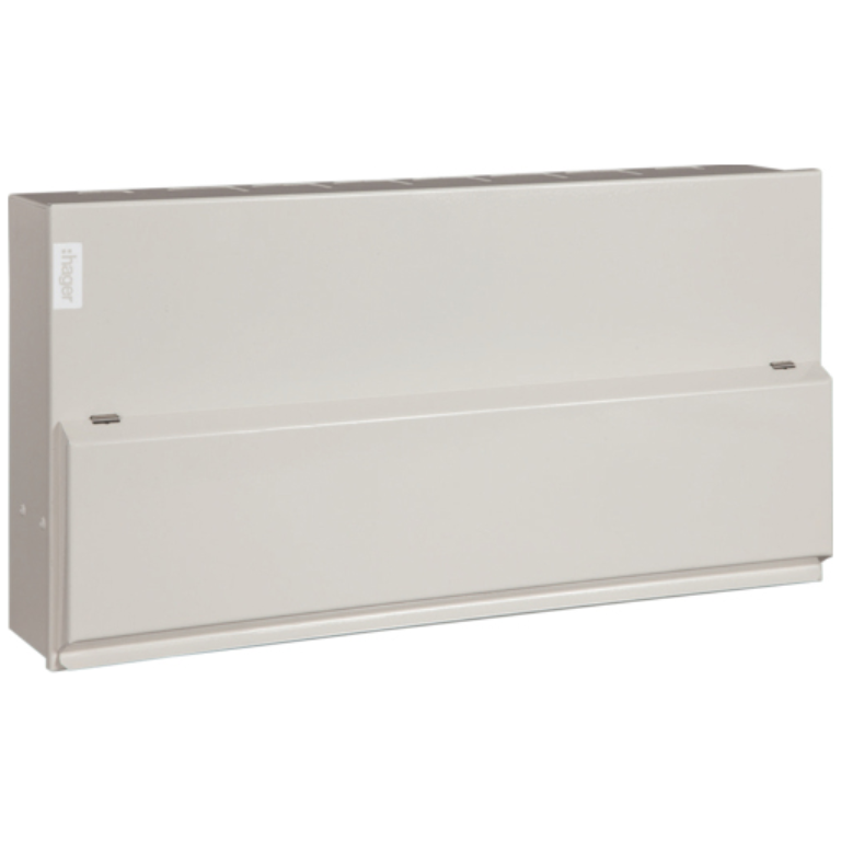 Hager Design 10 Metal 20 Way Consumer Unit - 100A Main Switch ...