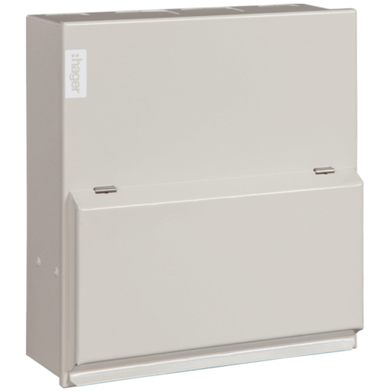 Hager Design 10 Metal 6 Way Consumer Unit - 63A 30mA RCD (Amendment 3 ...