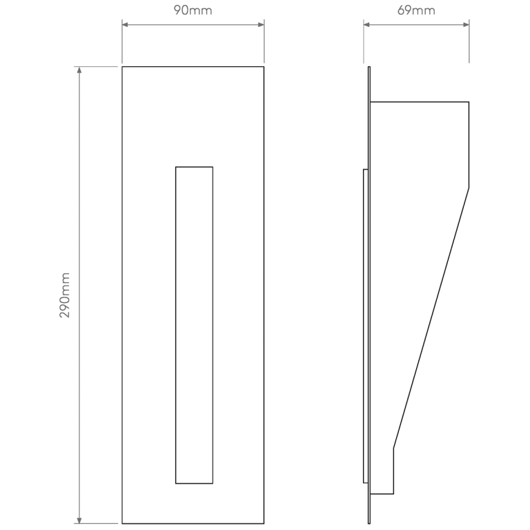 Astro Borgo Trimless 200 3000K LED Wall Marker Light | UKES