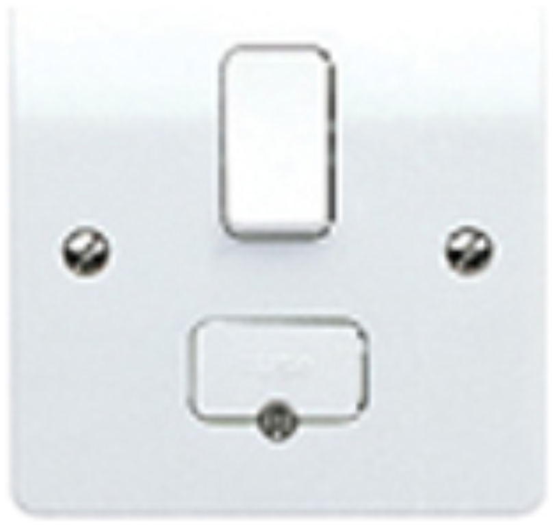MK Electric Logic Plus™ White 13A Double Pole Switched Fused Connection ...