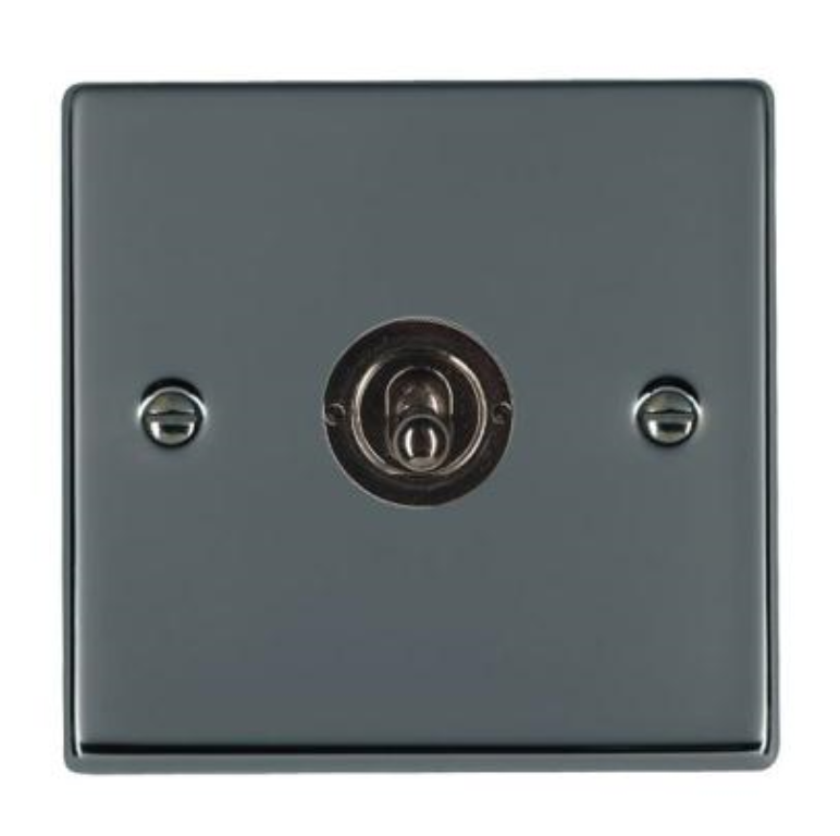 Hamilton Hartland Black Nickel 1 Gang 10AX Push To Make/Break ...