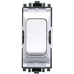 MK Electric Grid Plus White 20A Double Pole One Way Secret Key Switch ...