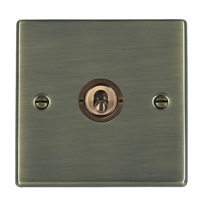 Hamilton Hartland Antique Brass 1 Gang 10AX Push To Make/Break ...