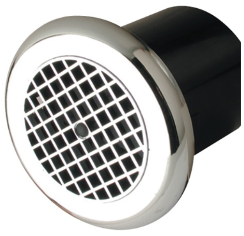 Manrose Lo Profile 100mm Circular Chrome Extractor Fan | UKES