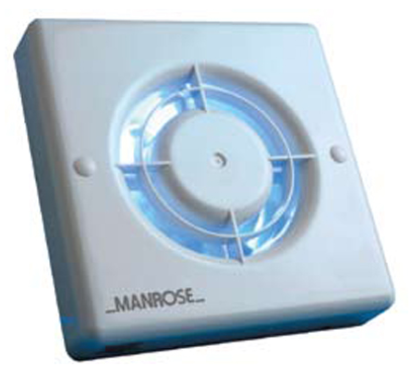 Manrose 150mm Extractor Fan with Timer and Pullcord Switch | UKES
