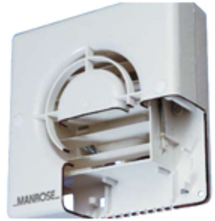 Manrose 100mm Automatic Shutter Extractor Fan with Pullcord Switch | UKES