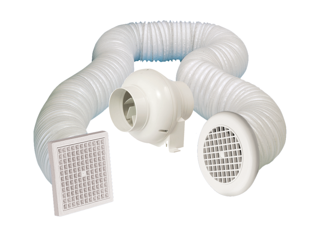 Manrose In-Line Centrifugal Extractor Fan Kit | UKES