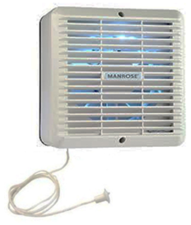 Manrose 150mm Window Kitchen Extractor Fan with Pullcord Switch | UKES