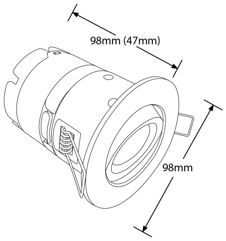 Aurora Lighting mPro 7W 2700K Dimmable Adjustable LED Downlight with ...