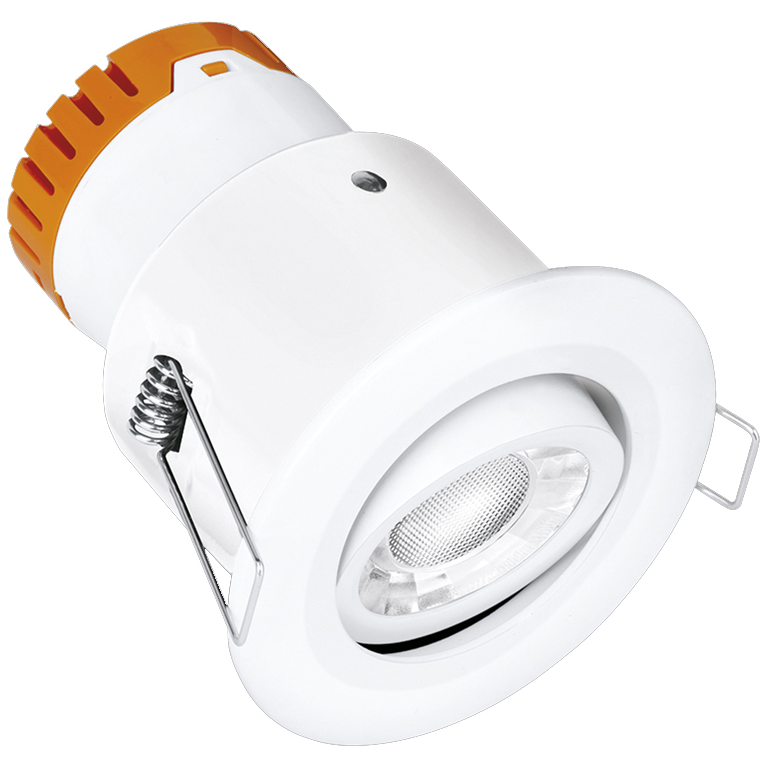Aurora Lighting E8 8W Cool White Dimmable Adjustable LED Downlight with ...