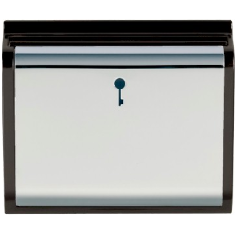 Hamilton EuroFix Bright Chrome 50x50mm On/Off Card Switch Module with ...