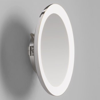 Astro Mascali Round Polished Chrome LED Bathroom Mirror Light | UKES