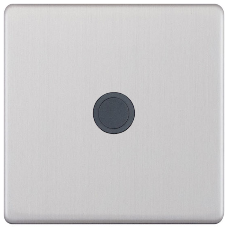 Selectric 5M-Plus Screwless Satin Chrome 20A Centre Entry Flex Outlet ...