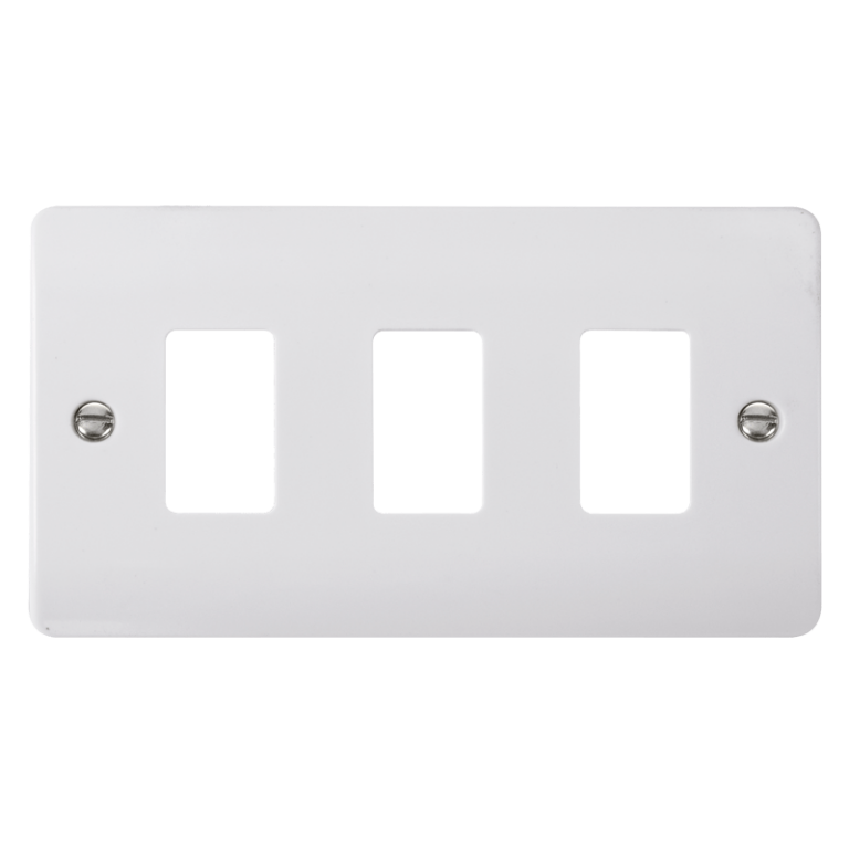 Click Mode GridPro 3 Gang Front Plate | UKES