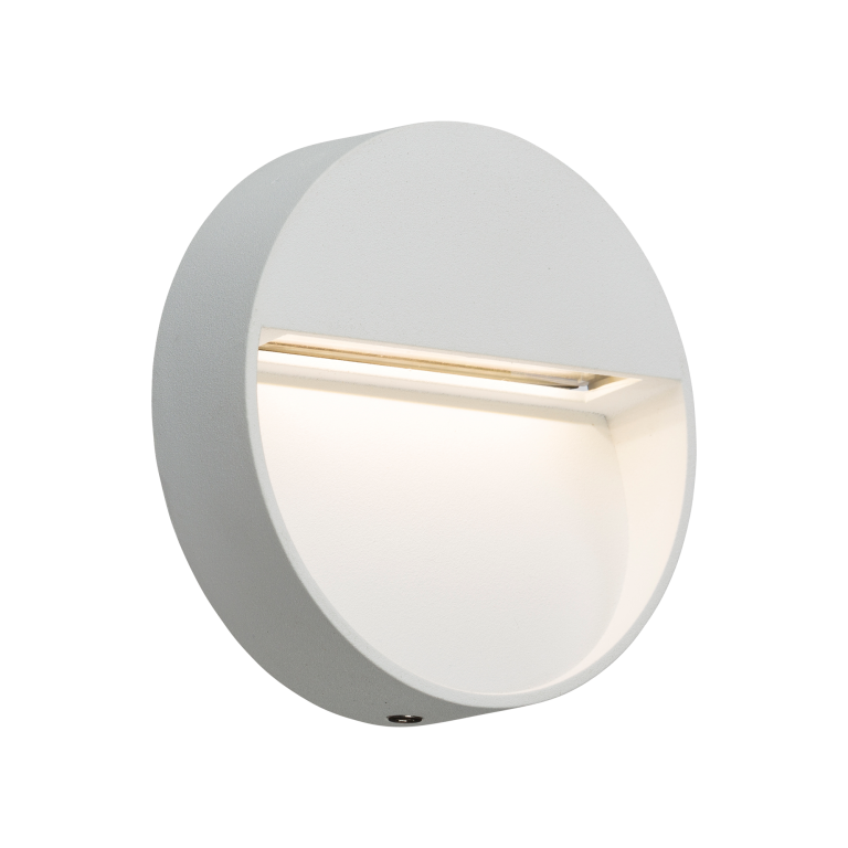 Knightsbridge 2W Round White LED Wall/Guide Light | UKES