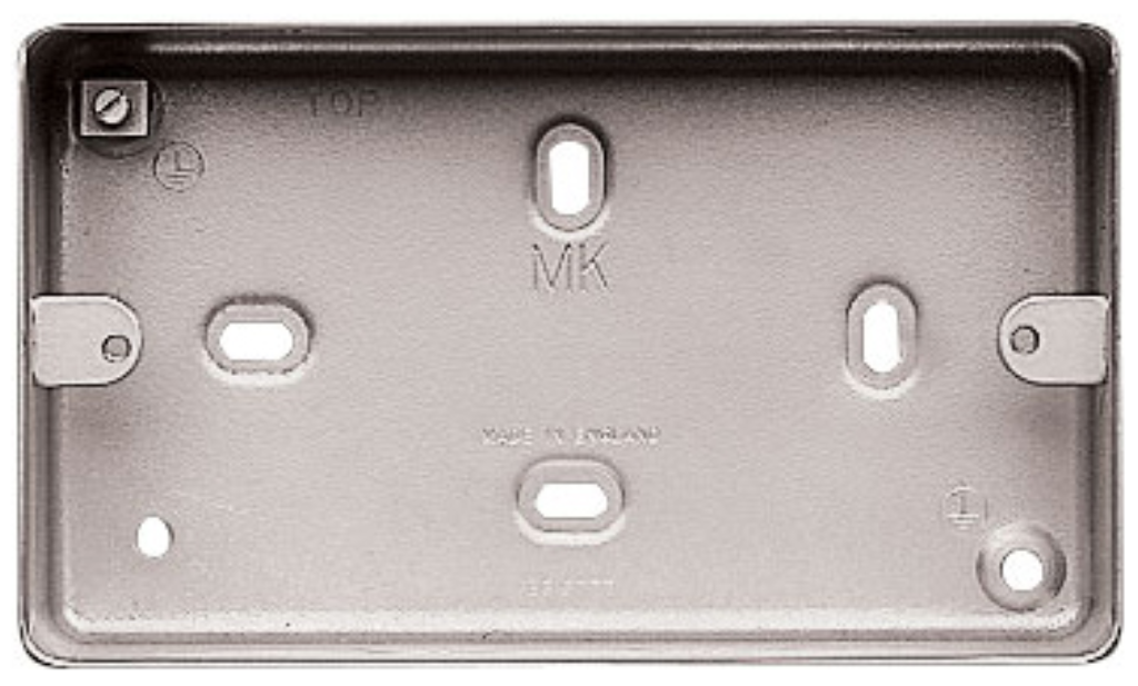 MK Electric Metal Clad Double Surface Back Box | UKES