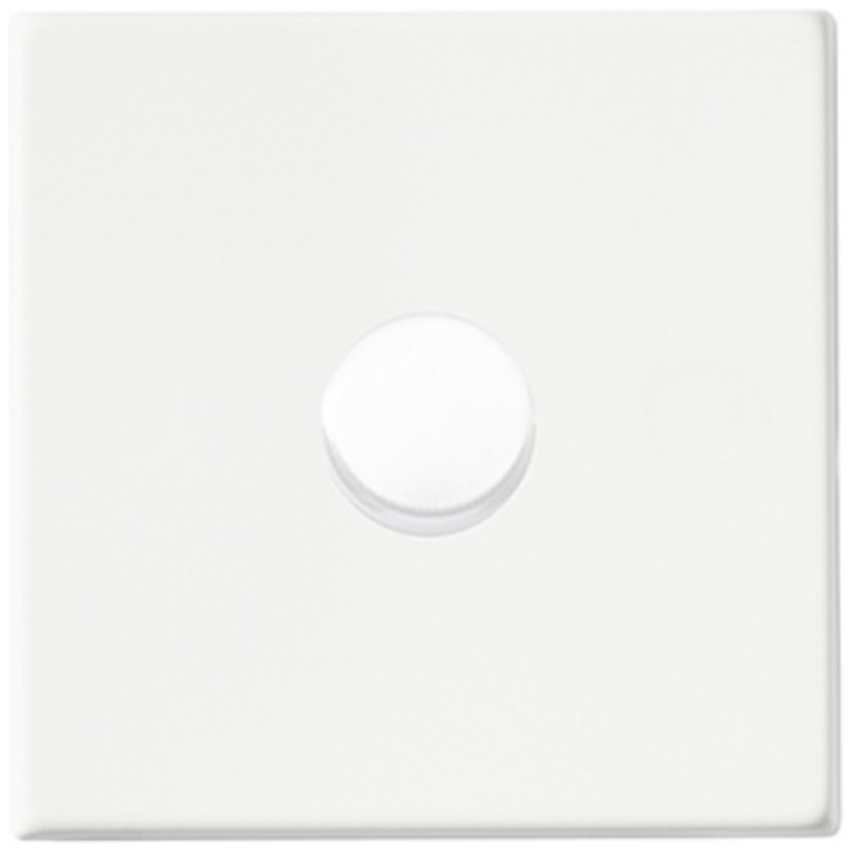 Hamilton Hartland CFX Primed White 1 Gang 100W 2 Way Push On/Off Rotary Switching LED Dimmer ...