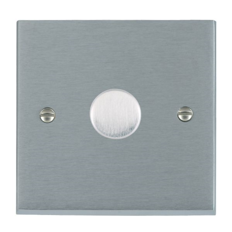 Hamilton Cheriton Victorian Satin Chrome 1 Gang 100W 2 Way Push On/Off ...