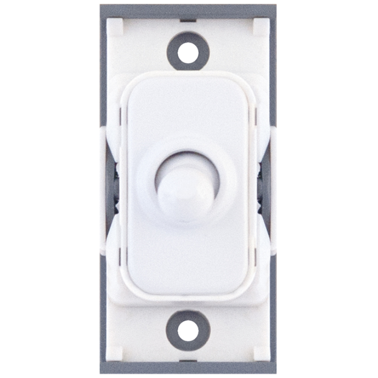 Selectric GRID360 Matt White 10A 2 Way Toggle Switch Module with White ...