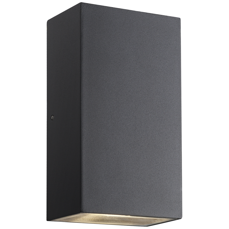 Nordlux Rold Up/Down Rectangular Black Outdoor Wall Light | UKES