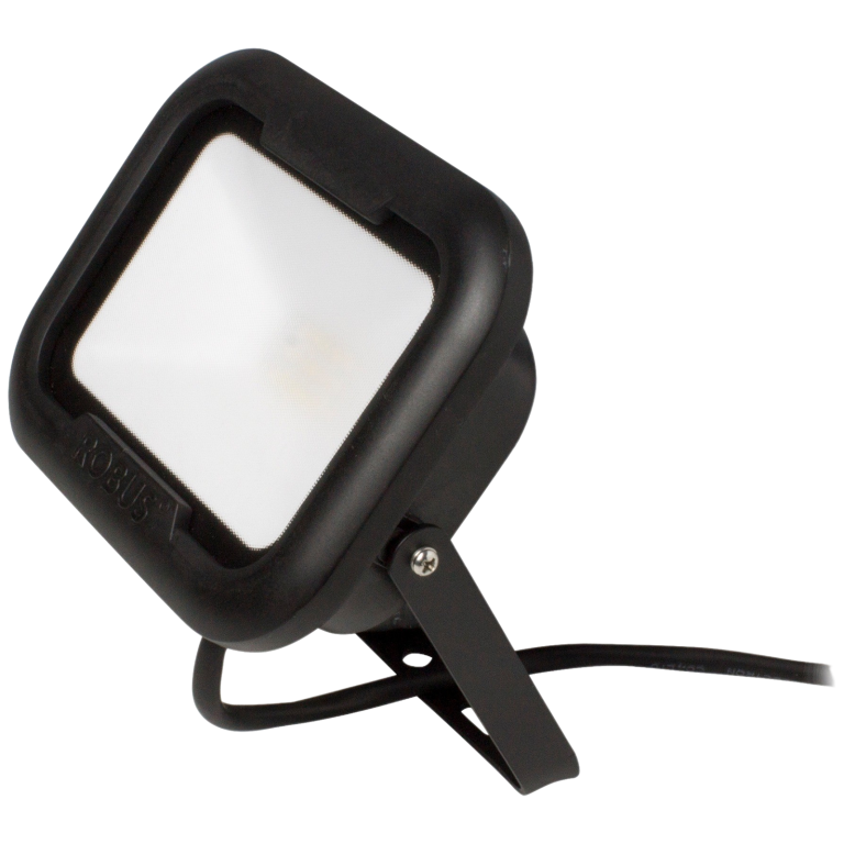 Robus Remy 10W 3000K Black LED Floodlight | UKES