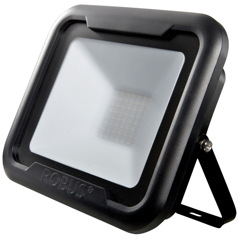 Robus Remy 50W 4000K Black LED Floodlight | UKES