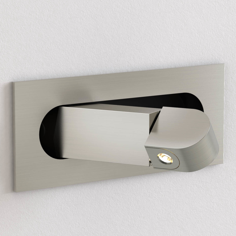Astro Digit II Matt Nickel LED Wall Light | UKES
