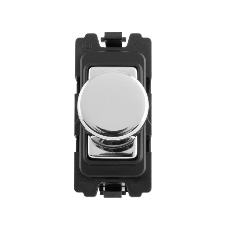 Eurolite Enhance Polished Chrome 400W 2 Way Push On/Off Dimmer Switch ...