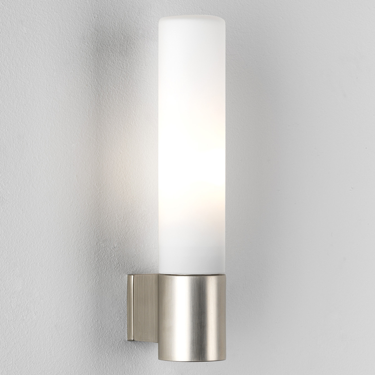 Astro Bari Matt Nickel Bathroom Wall Light | UKES