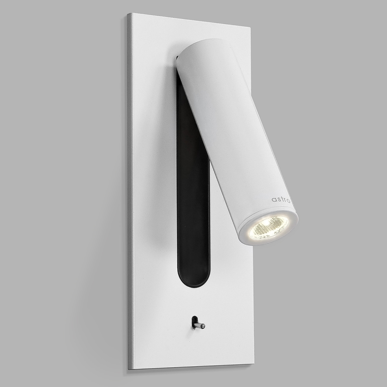 Astro Fuse Switched II Matt White LED Wall Reading Light | UKES