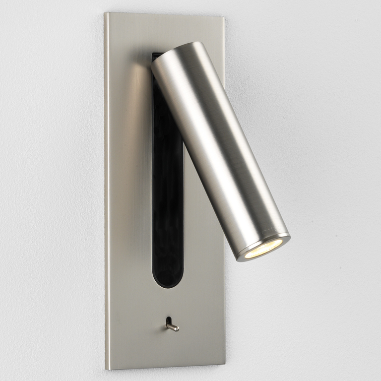 Astro Fuse Switched II Matt Nickel LED Wall Reading Light | UKES