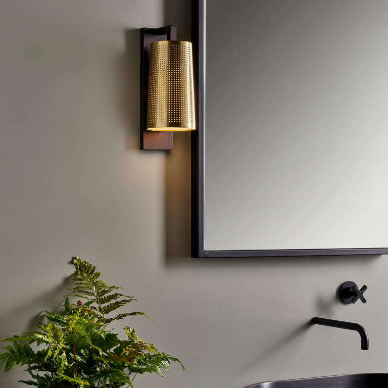 Astro Lago 280 Bronze Bathroom Wall Light | UKES