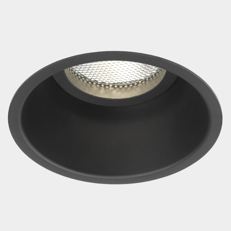Astro Minima Round GU10 Matt Black Downlight | UKES