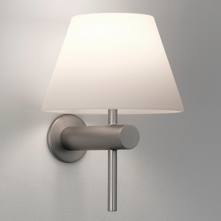Astro Roma Matt Nickel Bathroom Wall Light | UKES
