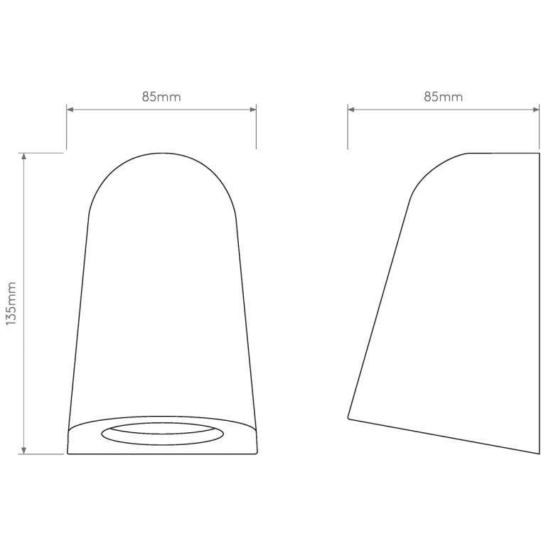 Astro Mast Light Textured Grey Outdoor Wall Light | UKES