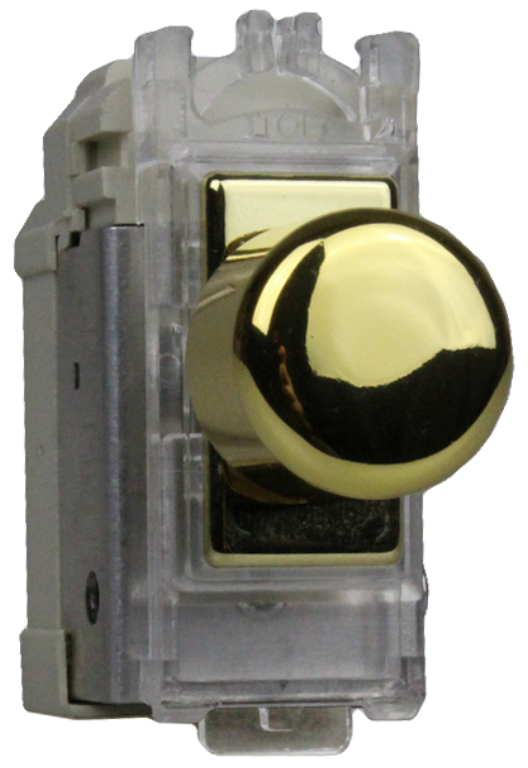 Varilight PowerGrid V-Dim Polished Brass 2 Way 60-400W Push-On/Off ...