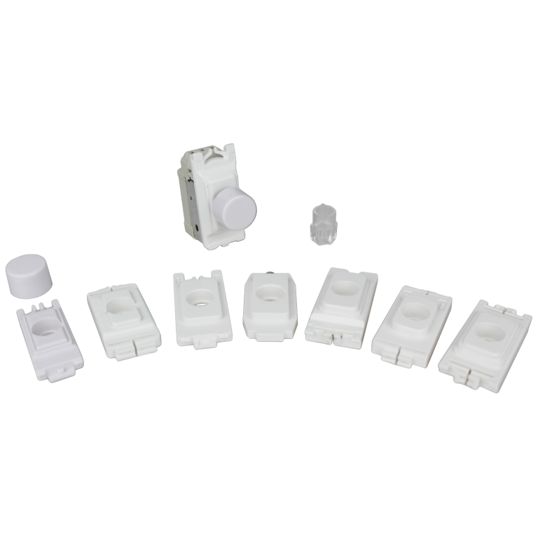 Varilight MultiGrid V-Dim White 2 Way 60-400W Push-On/Off Rotary Dimmer ...