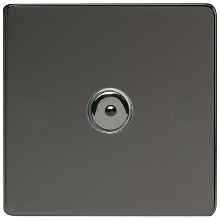 Varilight Screwless V-Pro IR Iridium Black 1 Gang 1 Way 0-100W Remote ...