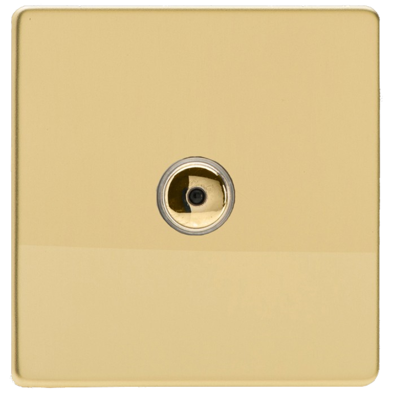 Varilight Screwless V-Pro IR Polished Brass 1 Gang 1 Way 0-100W Remote ...