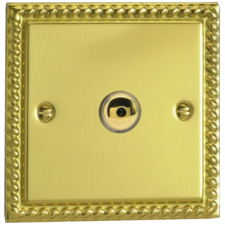 Varilight Classic V-Pro IR Georgian Brass 1 Gang 1 Way 0-100W Remote ...